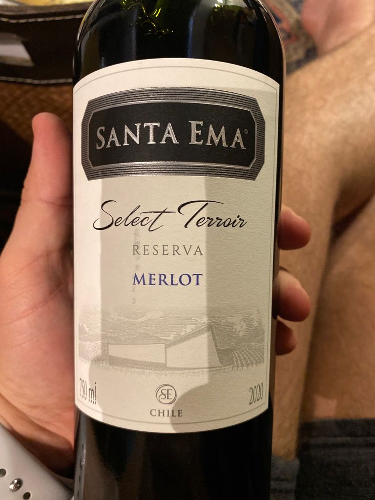 2020 Santa Ema Merlot Select Terroir Reserva Cachapoal Valley, Chile ...