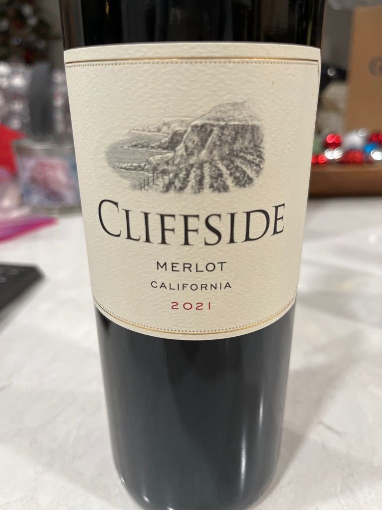 2021 Cliffside Merlot, USA, California, Central Coast - CellarTracker