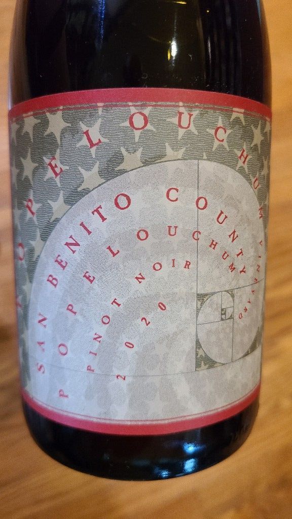 2020 Popelouchum Pinot Noir Popelouchum, USA, California, Central Coast ...