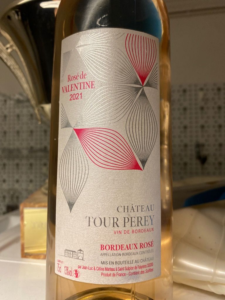 2021 Château Tour Perey Rosé de Valentine, France, Bordeaux, Bordeaux ...