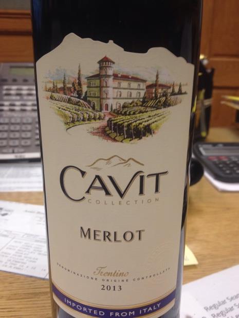 2013 Cavit Collection Merlot, Italy, Trentino-Alto Adige, Trentino ...