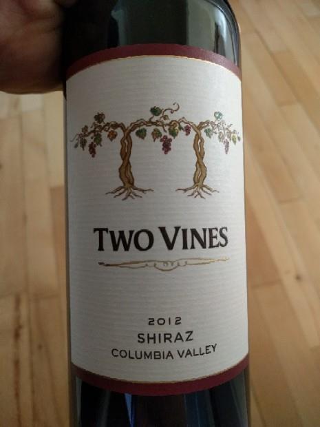 2012 Two Vines Shiraz, USA, Washington, Columbia Valley - CellarTracker