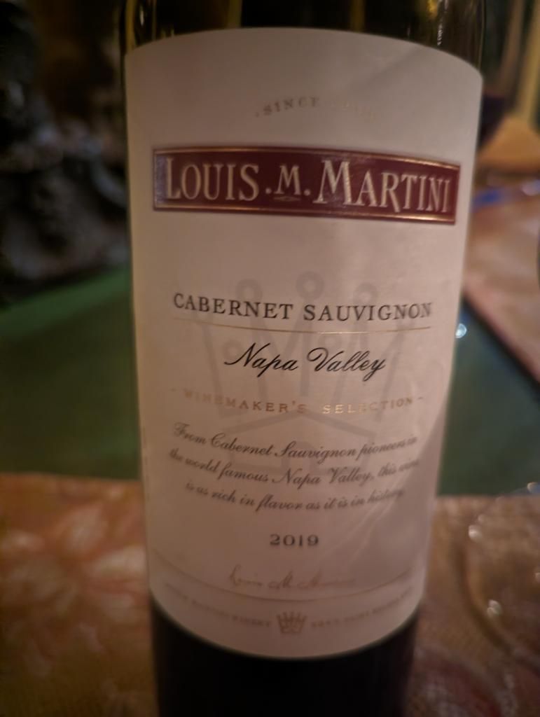 2019 Louis M. Martini Cabernet Sauvignon Napa Valley, USA, California ...