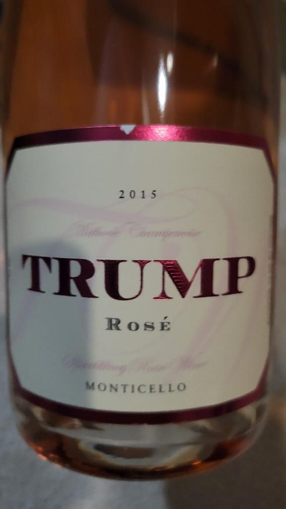 2016 Trump Winery SP Rosé, USA, Virginia, Central Virginia, Monticello ...