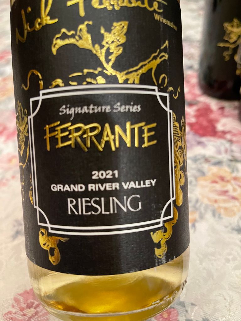 2021 Ferrante Riesling Signature Series, USA, Ohio, Grand River Valley ...
