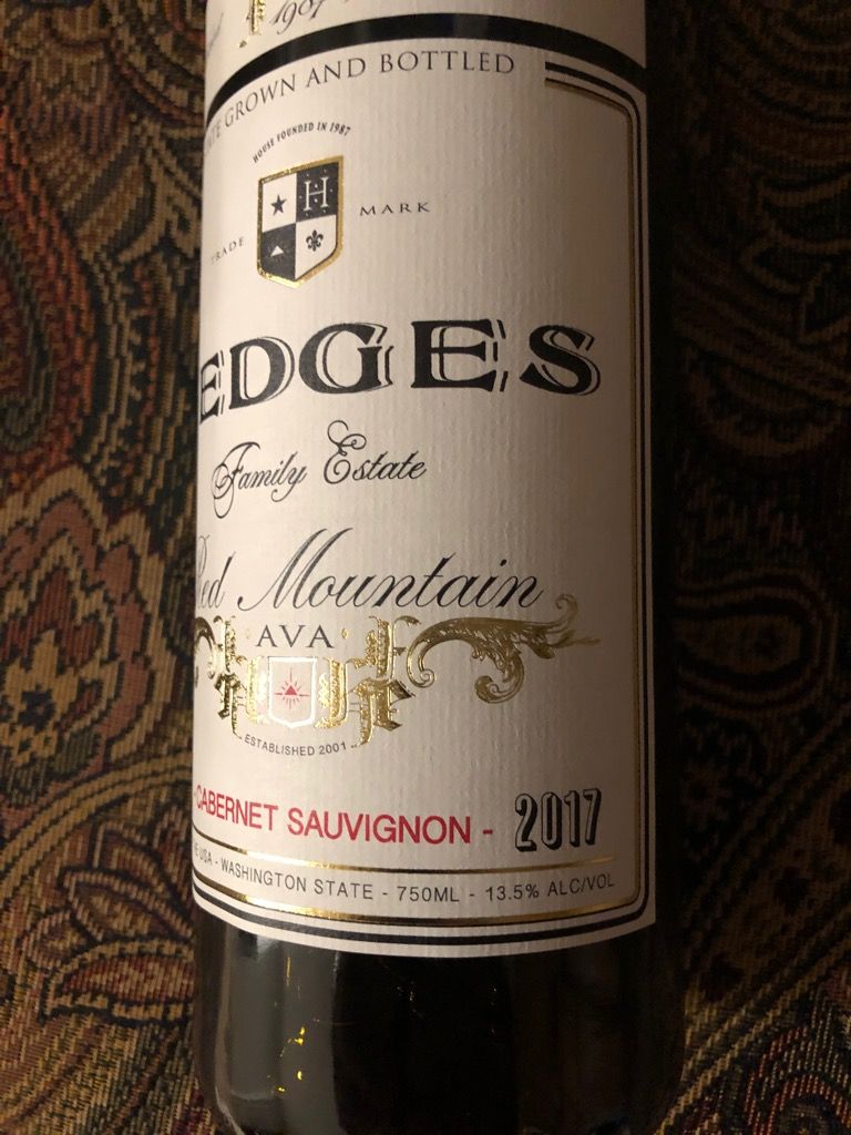 2017 Hedges Family Estate Cabernet Sauvignon, USA, Washington, Columbia ...