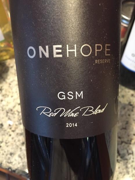 2012 One Hope Cabernet Sauvignon Estate 8 Iconic Red, USA, California ...