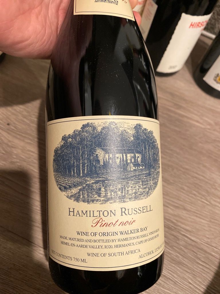 2019 Hamilton Russell Vineyards Pinot Noir, South Africa, Cape South ...