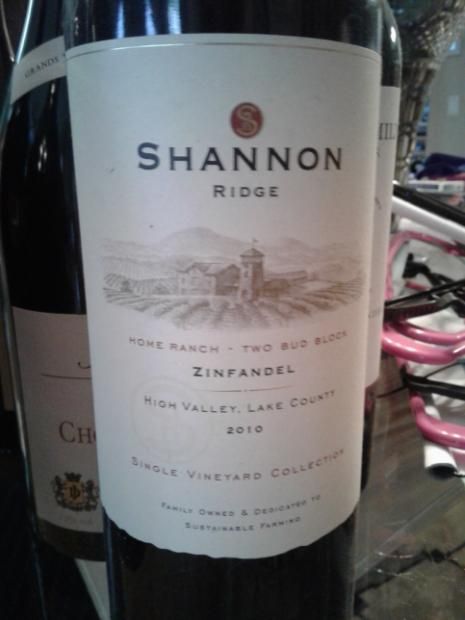 2010 Shannon Ridge Vineyard Zinfandel Reserve Two Bud Block, USA ...
