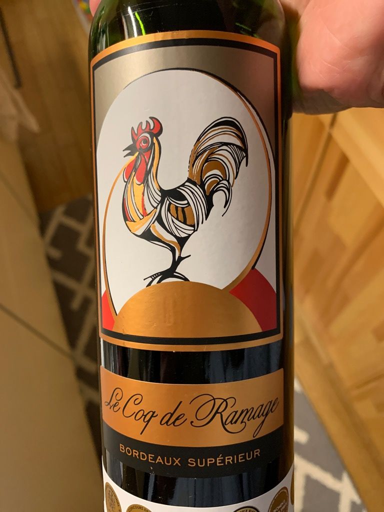 2020 Château Ramage La Batisse Le Coq de Ramage, France, Bordeaux, Bordeaux Supérieur ...