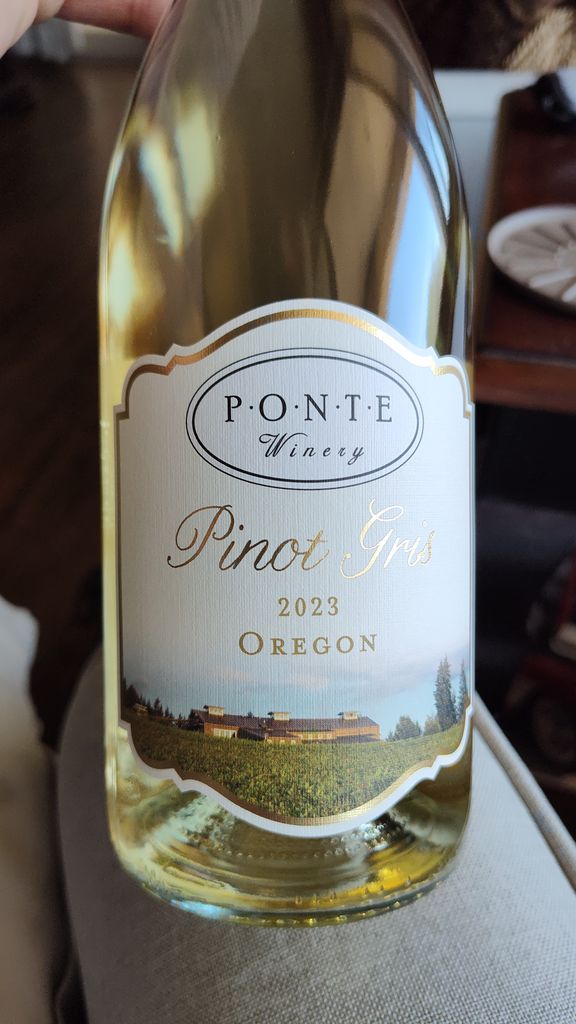 2024 Ponte Winery Oregon Pinot Gris Hawks View Vineyard, USA, Oregon ...