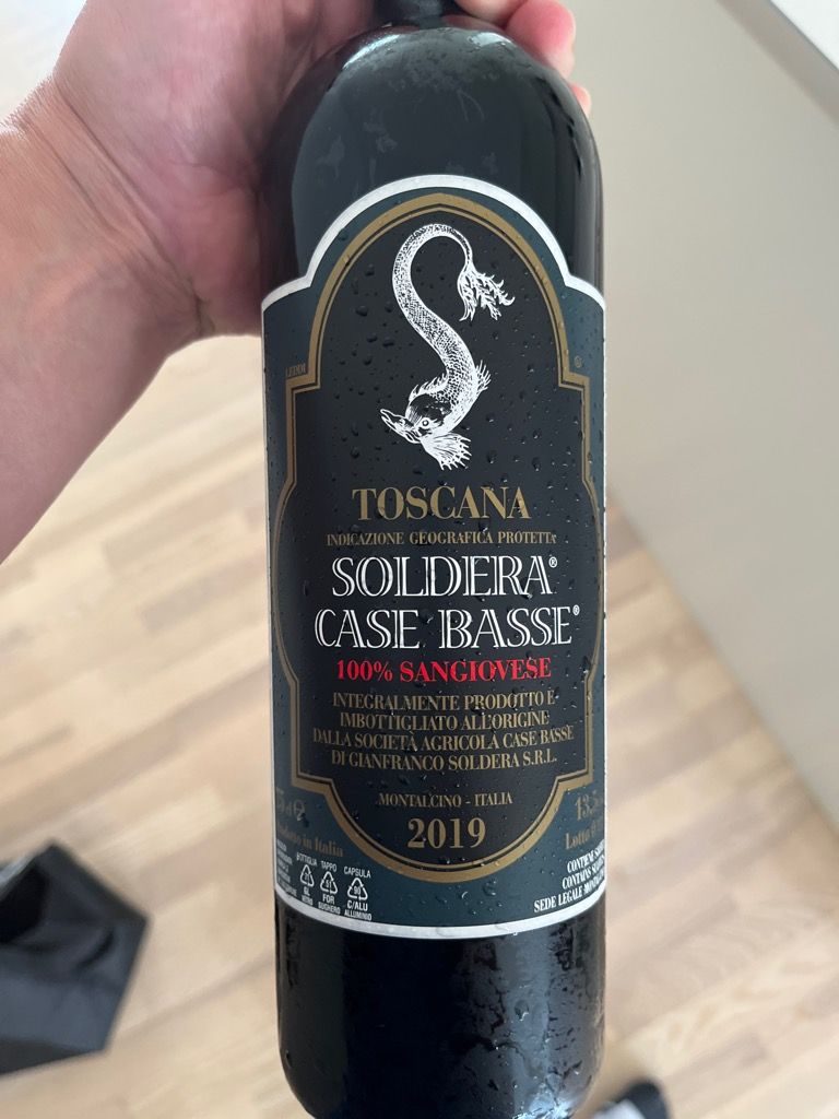 2019 Soldera (Az. Agr. Case Basse) Sangiovese Toscana IGT, Italy ...