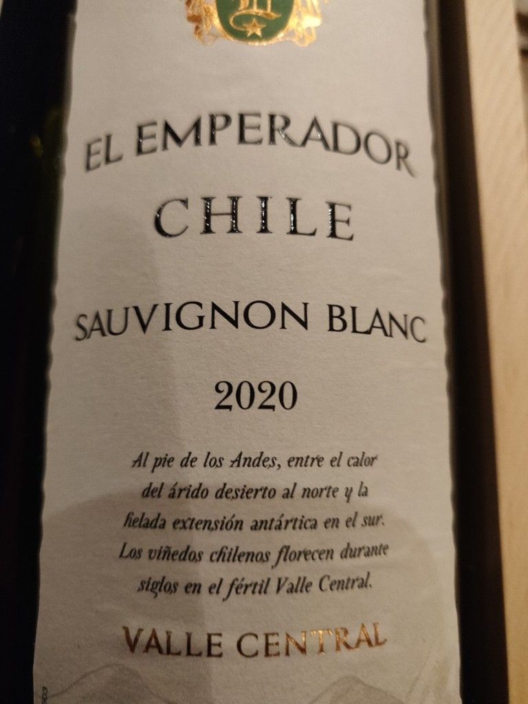 2019 El Emperador Sauvignon Blanc, Chile, Central Valley - CellarTracker