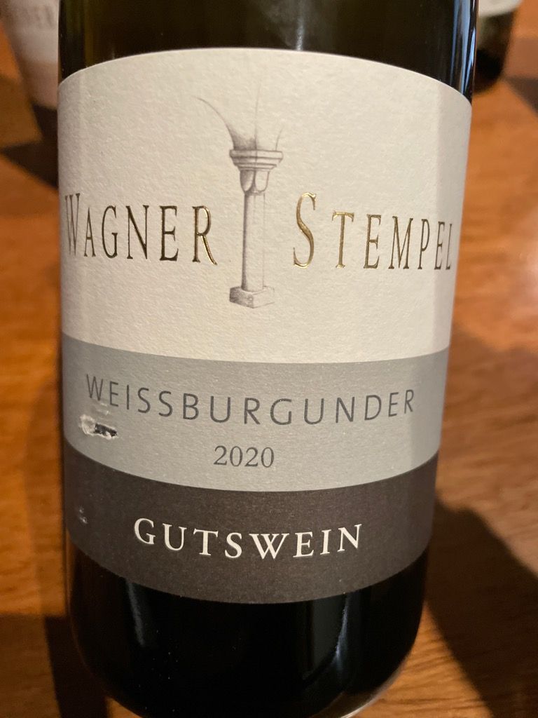 2021 Wagner-Stempel Weissburgunder Gutswein, Germany, Rheinhessen - CellarTracker