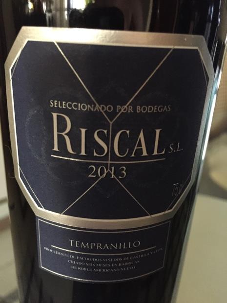 2013 Marqués de Riscal Tempranillo Riscal 1860, Spain, Castilla y León ...