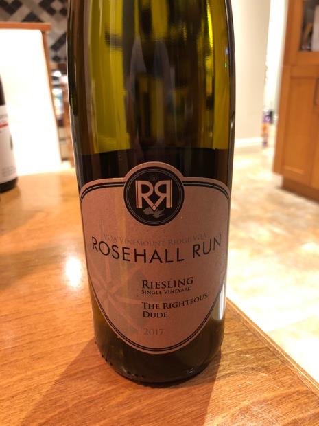 2017 Rosehall Run Riesling The Righteous Dude, Canada, Ontario, Niagara ...
