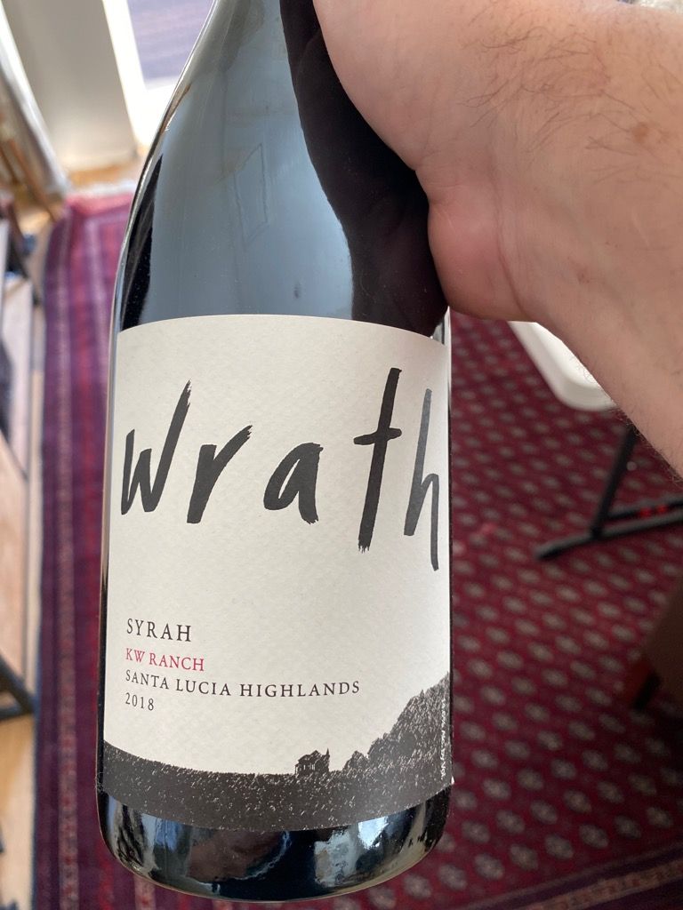 2018 Wrath Syrah KW Ranch, USA, California, Central Coast, Santa Lucia ...