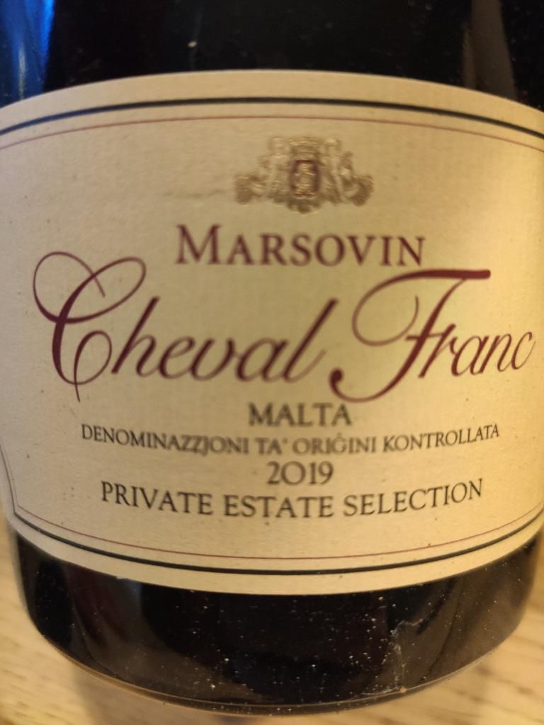 2019 Marsovin Cabernet Franc Private Estate Selection Cheval Franc ...