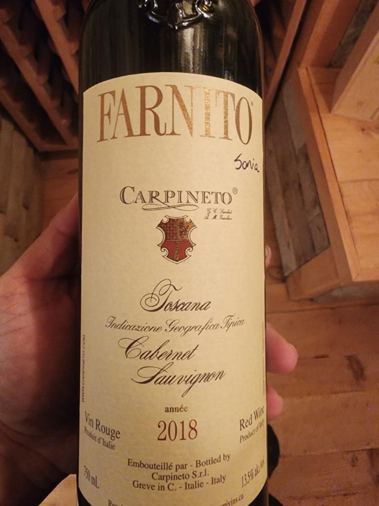 2018 Carpineto Cabernet Sauvignon Farnito Toscana IGT, Italy, Tuscany ...