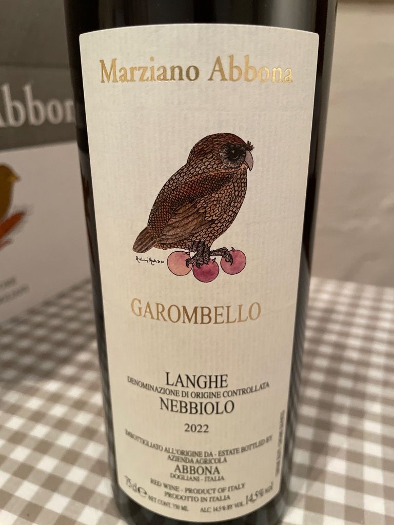 2022 Marziano Abbona Langhe Nebbiolo Garombello, Italy, Piedmont ...