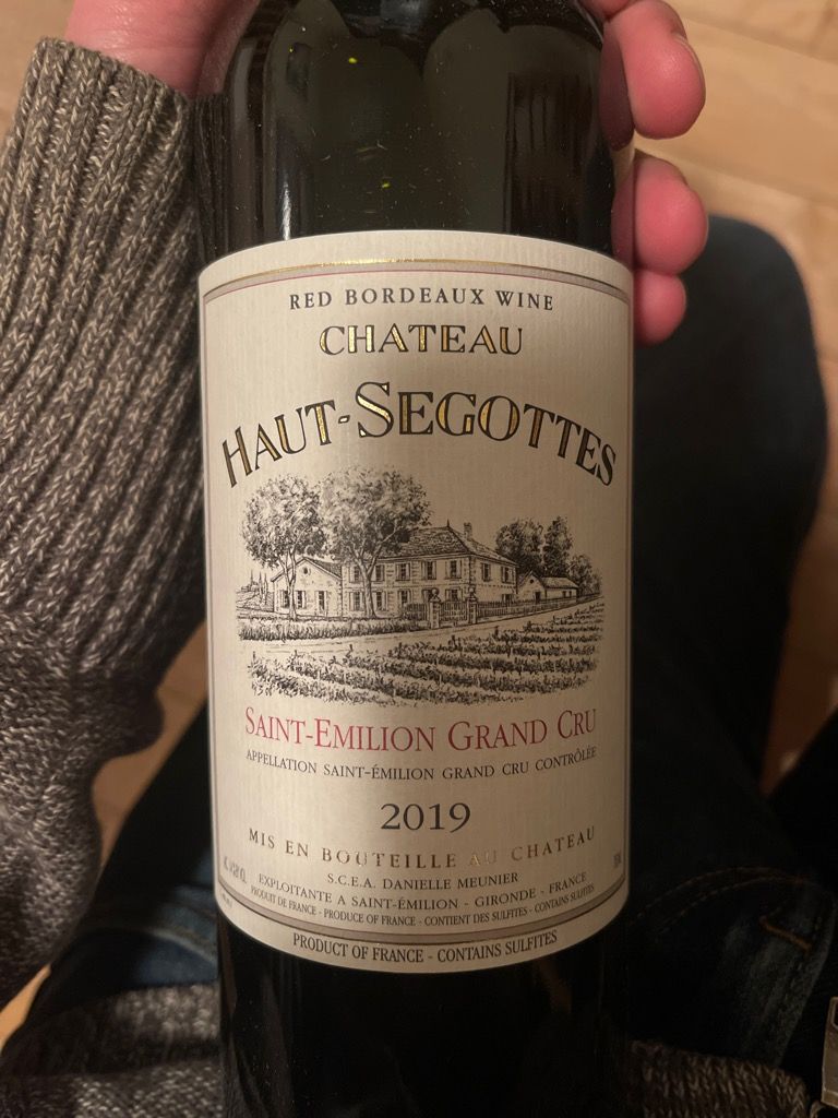 2019 Château Haut-Segottes, France, Bordeaux, Libournais, St. Émilion ...