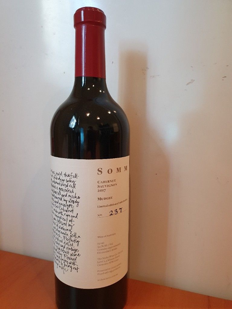 2017 Somm Cabernet Sauvignon Limited Edition Young Sommelier, Australia ...