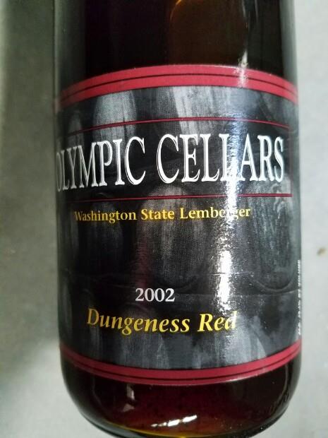 2002 Olympic Cellars Winery Lemberger Dungeness Red, USA, Washington ...