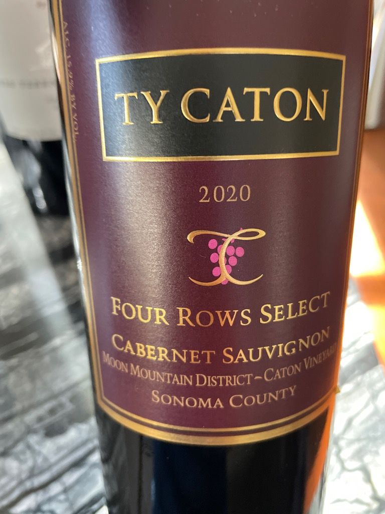 2021 Ty Caton Cabernet Sauvignon Estate Four Rows Select Caton Vineyard ...