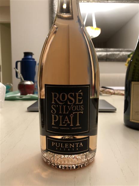 2019 Pulenta Estate Merlot Rosé S'il Vous Plaît, Argentina, Mendoza ...