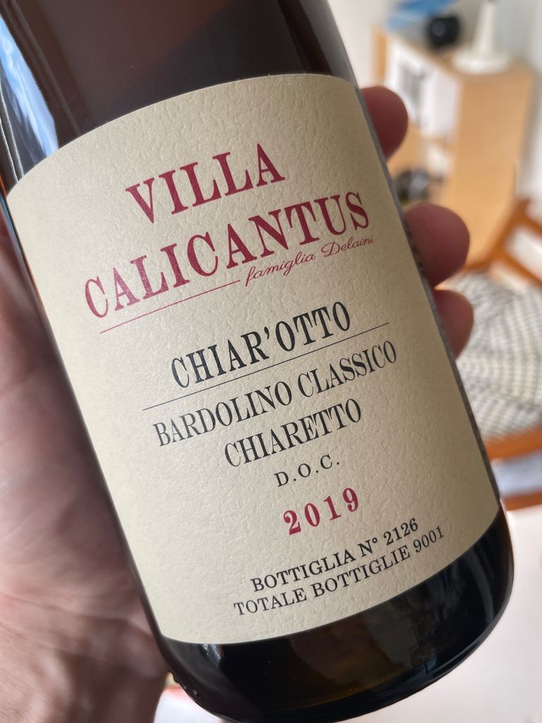 NV Villa Calicantus Bardolino Chiaretto Classico Chiar'Otto Vino Rosato ...