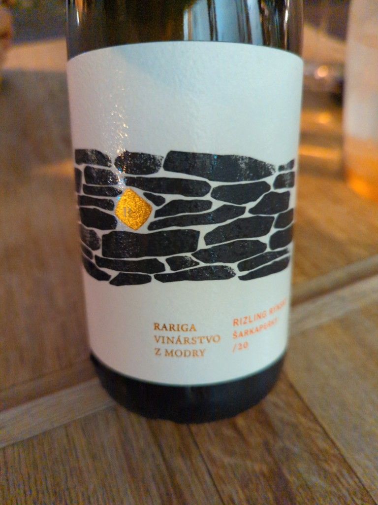 2020 Rariga Riesling, Slovakia, Malokarpatská - CellarTracker
