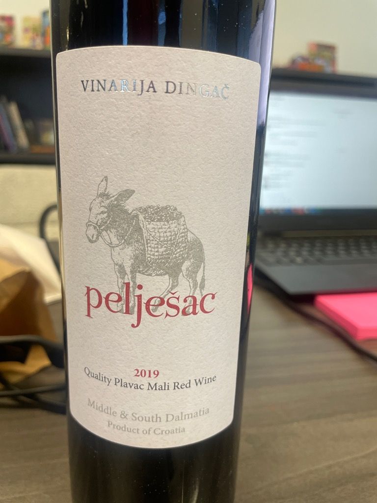 2021 Vinarija Dingač Plavac Mali Pelješac, Croatia, Dalmatia, Srednja i ...