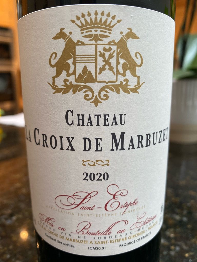 2020 Château La Croix de Marbuzet, France, Bordeaux, Médoc, Saint ...