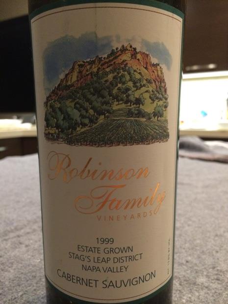 1998 Robinson Family Vineyards Cabernet Sauvignon, USA, California ...