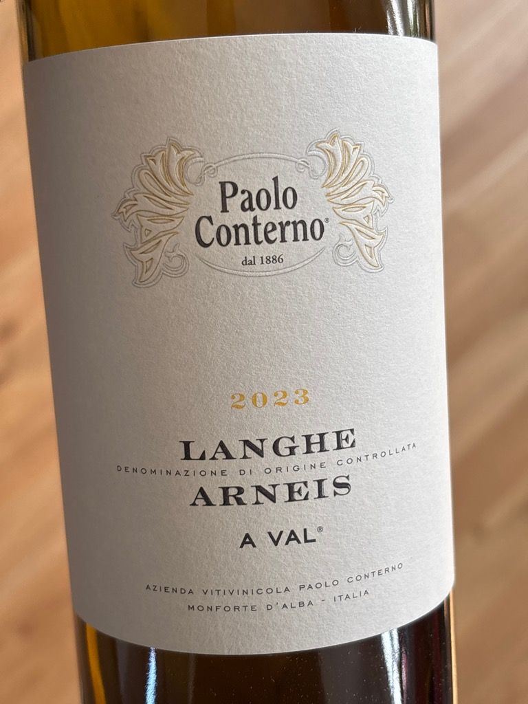 2023 Paolo Conterno Langhe Arneis A Val, Italy, Piedmont, Langhe ...