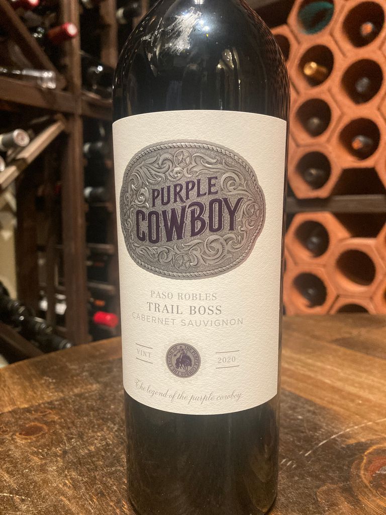 2020 Purple Cowboy Cabernet Sauvignon Trail Boss, USA, California, Central Coast, Paso Robles ...