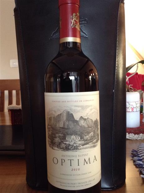 2010 Anthonij Rupert Optima, South Africa, Coastal Region, Franschhoek ...