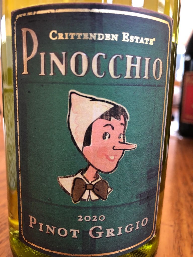 2021 Crittenden Estate Pinot Grigio Pinocchio King Valley, Australia ...