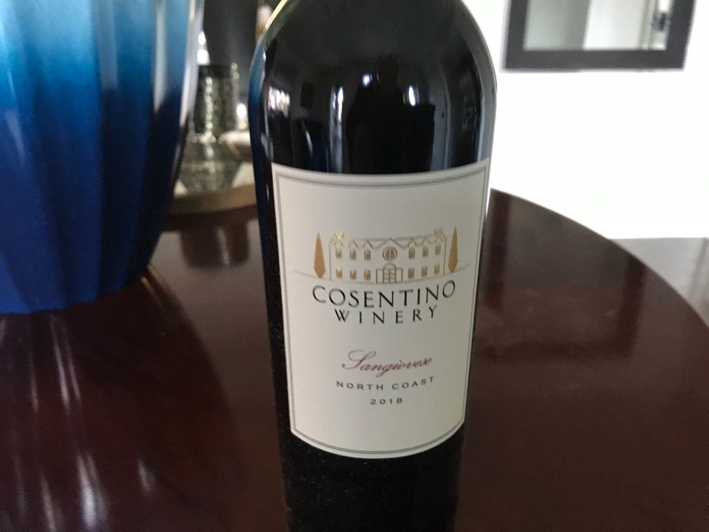 2018 Cosentino Winery Sangiovese, USA, California, Napa / Sonoma ...