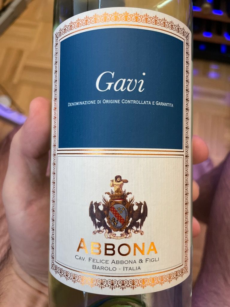 2019 Cav. Felice Abbona & Figli Gavi, Italy, Piedmont, Gavi - CellarTracker