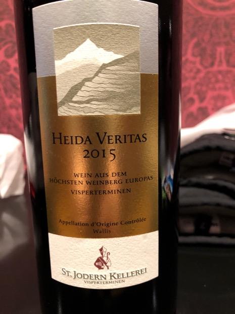 2014 St. Jodern Kellerei Heida Veritas, Switzerland, Valais, Wallis ...