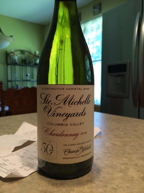 2016 Chateau Ste. Michelle Chardonnay, USA, Washington, Columbia Valley ...