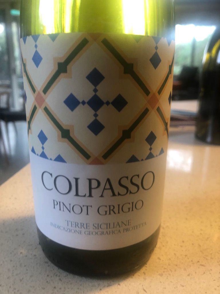 2017 Colpasso Pinot Grigio Terre Siciliane, Italy, Sicily, Terre ...