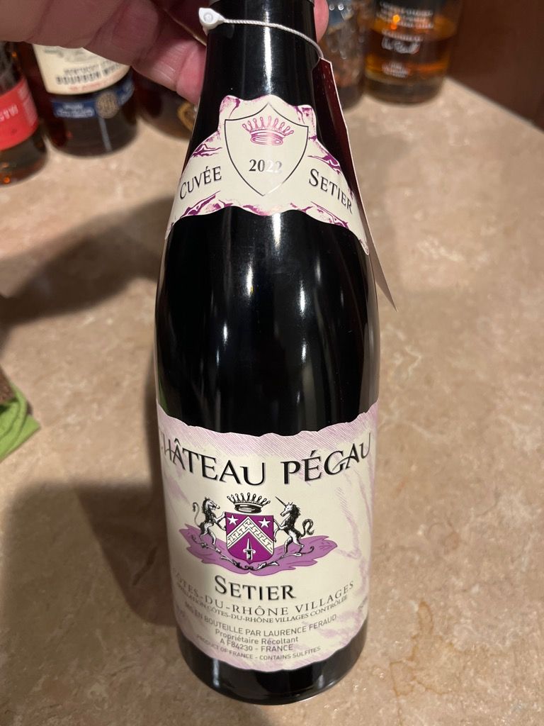2022 Château Pégau Côtes du Rhône Villages Cuvée Setier, France, Rhône ...