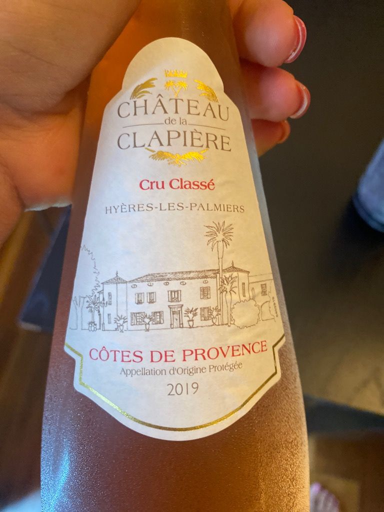 2019 Château de la Clapière Côtes de Provence Cru Classé Rosé, France ...