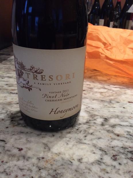 2011 Tresori Pinot Noir Honeymoon, USA, Oregon, Willamette Valley ...