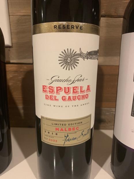 2018 Espuela del Gaucho Malbec Limited Edition Reserve, Argentina ...
