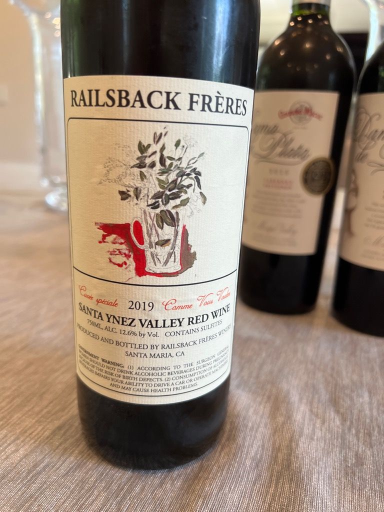 2019 Railsback Frères Rouge, USA, California, Central Coast, Santa Ynez ...