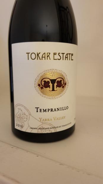 2015 Tokar Estate Tempranillo, Australia, Victoria, Port Phillip, Yarra ...