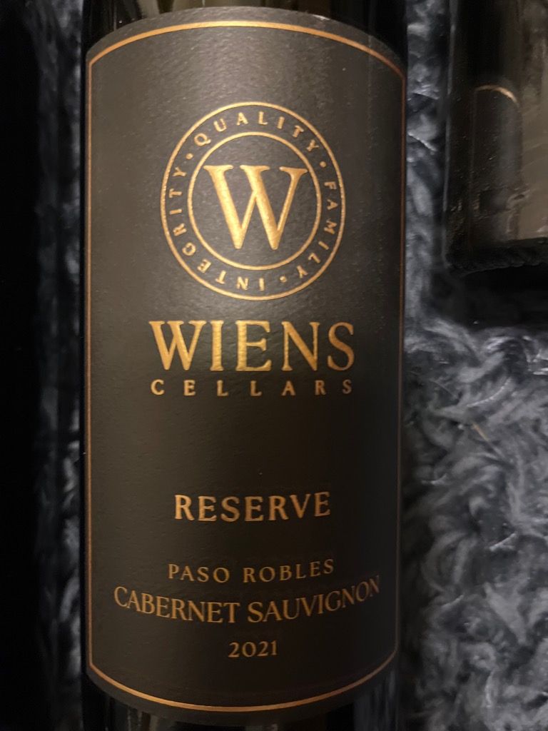 2021 Wiens Family Cellars Cabernet Sauvignon American Oak Reserve, USA ...